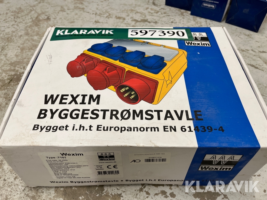 Wexim 7101 strømtavle, Ballerup, Klaravik auktioner