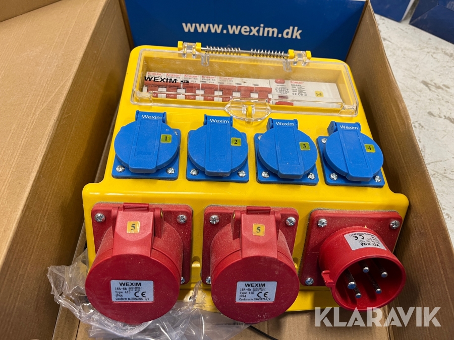 Wexim 7101 strømtavle, Ballerup, Klaravik auktioner