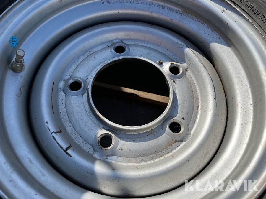 Anhængere til personbiler Trailer hjul 4 stk nye 185/70-13",