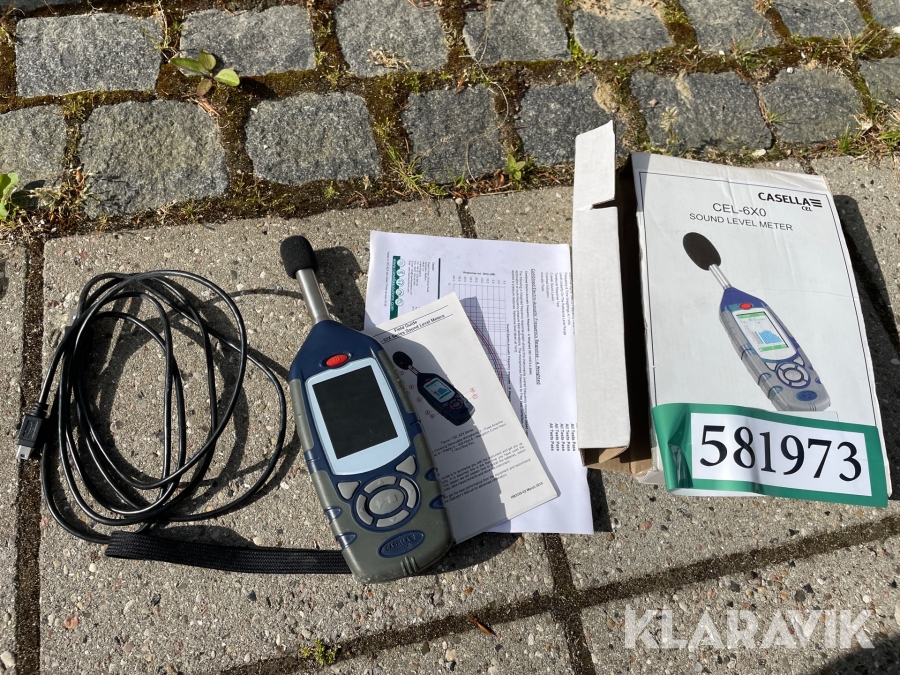 Lyd/Støjmåler Casella Cel-62X, Kerteminde, Klaravik auktione