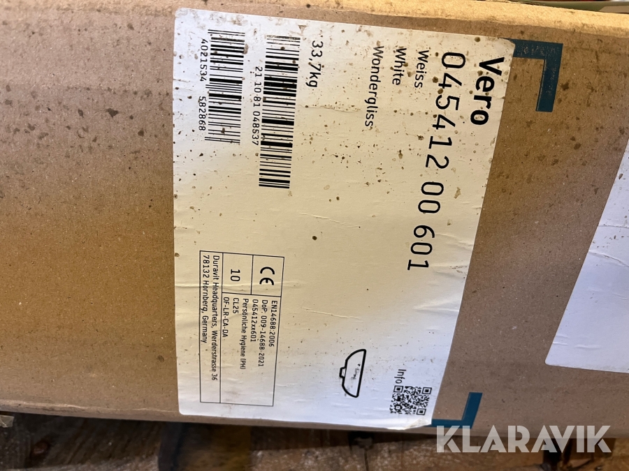 Håndvask Geberit Duravit Vero, Rebild, Klaravik auktioner