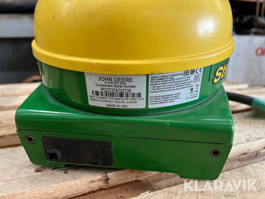 StarFire 3000 Antenne John Deere, Hillerød, Klaravik auktion
