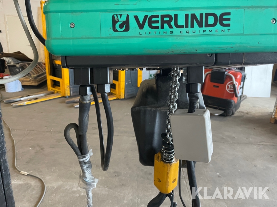 Elektrisk talje med løbekat Verlinde VL5, Horsens, Klaravik