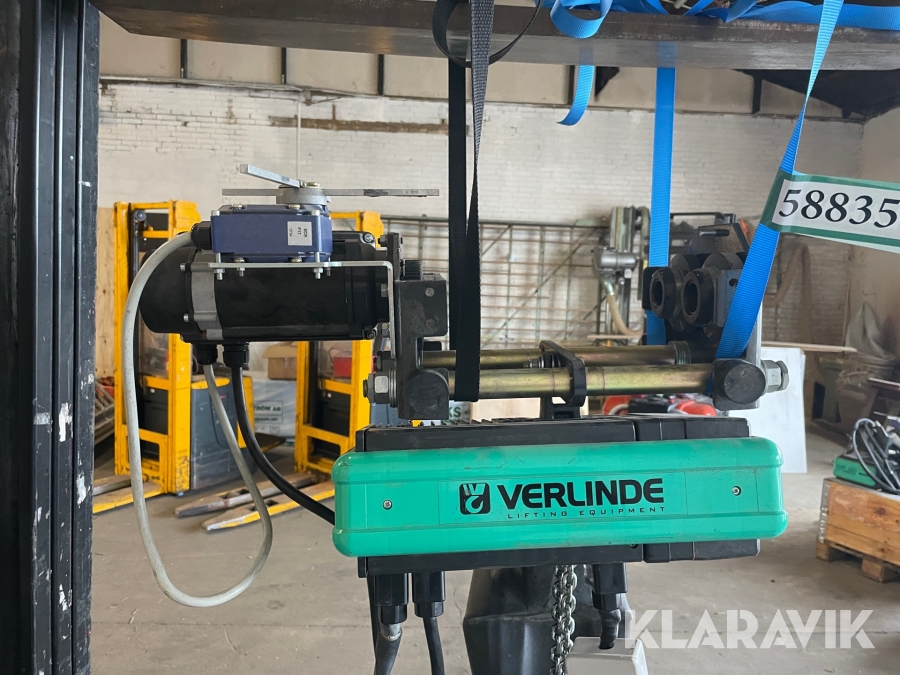 Elektrisk talje med løbekat Verlinde VL5, Horsens, Klaravik