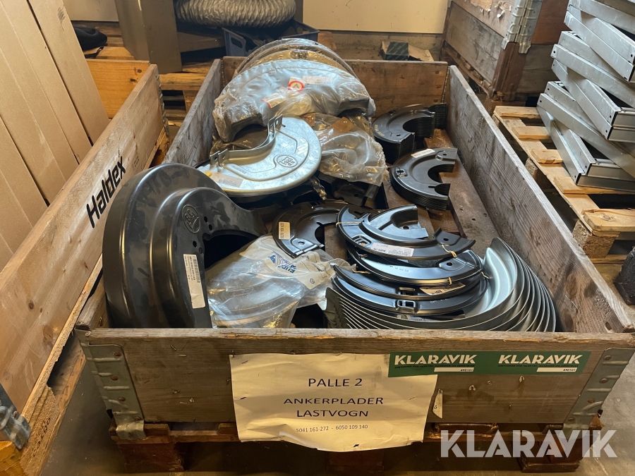 Ankerplader Blandet Lastbil, Odense, Klaravik auktioner
