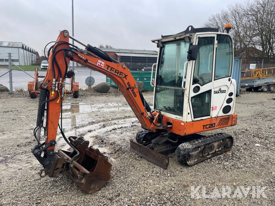 Gravemaskine Terex TC20, Aarhus, Klaravik auktioner