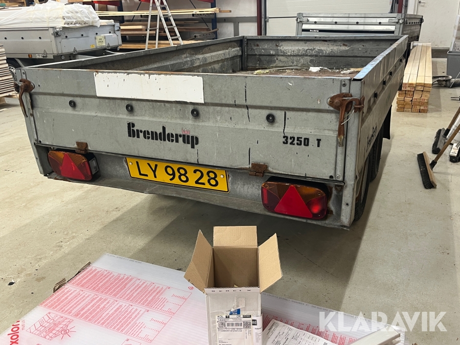 Trailer Branderup 2-akslet, Frederikshavn, Klaravik auktione