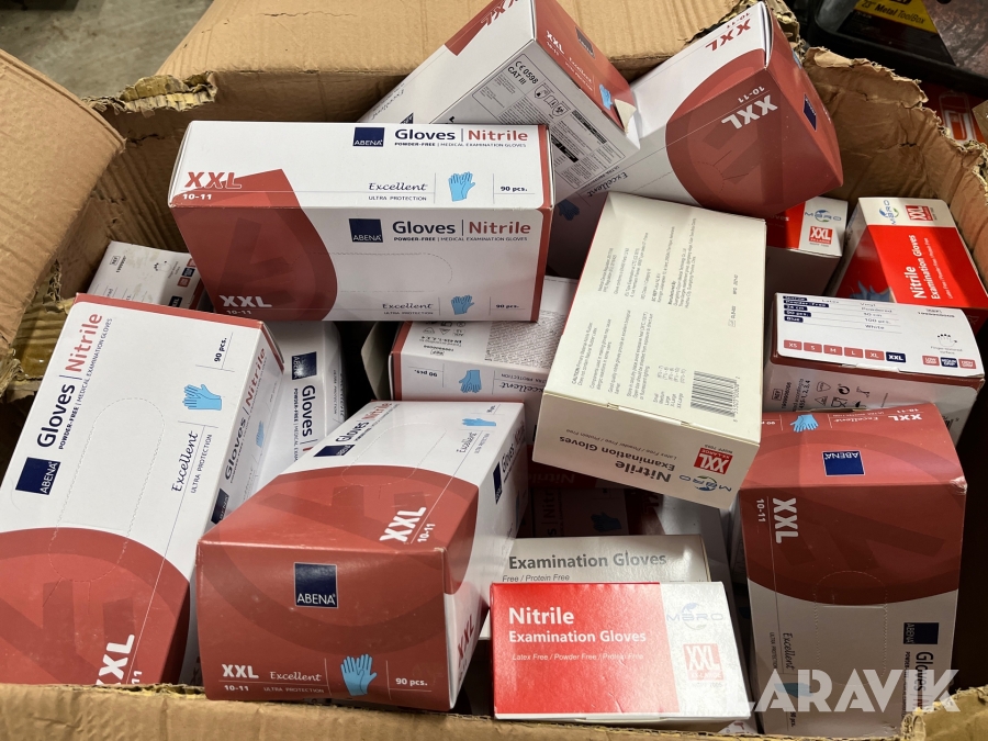 Nitrilhandsker Str XXL ca 40 pakker Abena, MBRO, Roskilde, K