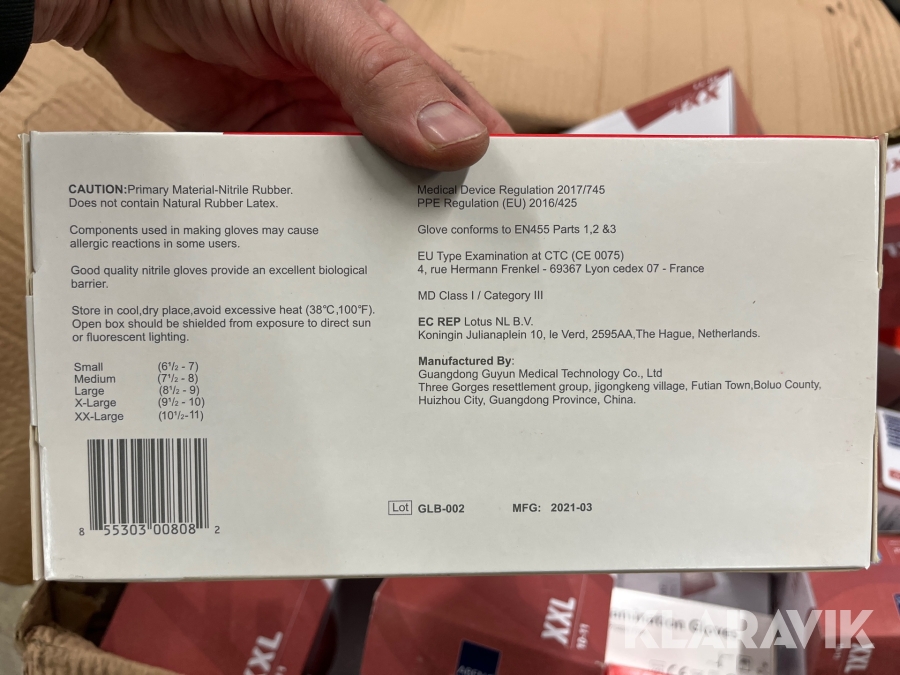 Nitrilhandsker Str XXL ca 40 pakker Abena, MBRO, Roskilde, K