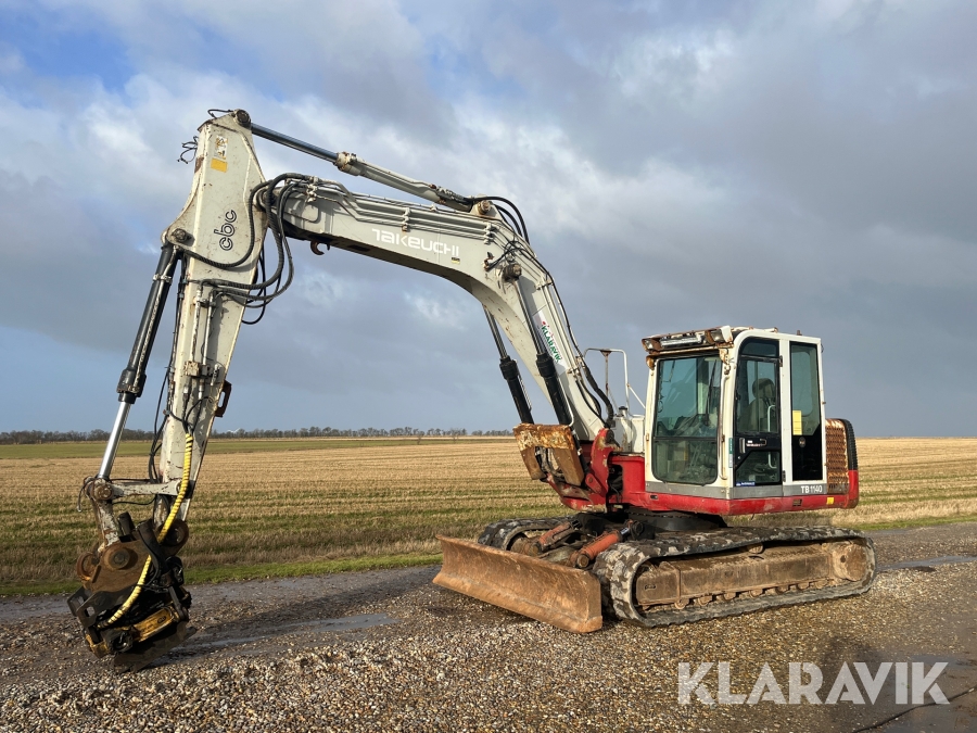 Gravemaskine Takeuchi TB1140, Ringkøbing-Skjern, Klaravik au