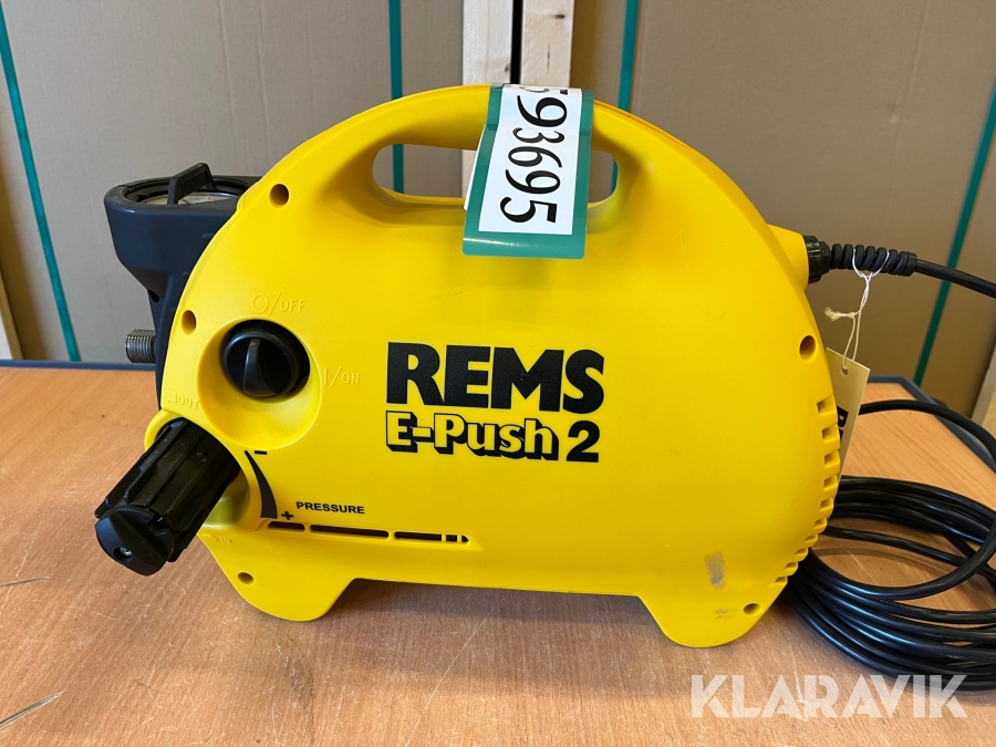 Trykpumpe Rems E-Push 2, Rebild, Klaravik auktioner