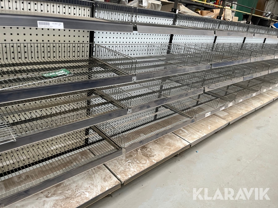 Butiks/lagerreoler11 sektioner, Skive, Klaravik auktioner