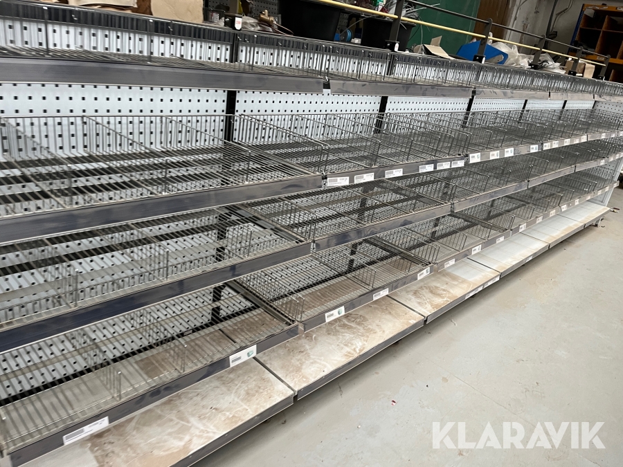 Butiks/lagerreoler11 sektioner, Skive, Klaravik auktioner