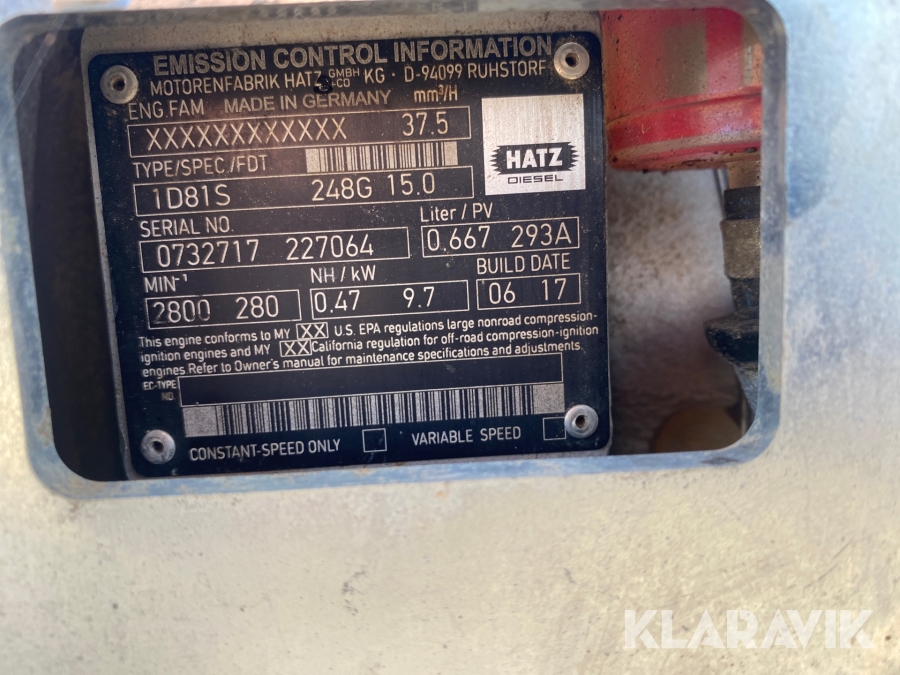 Pladevibrator Wacker Neuson Dpu 6555, Holbæk, Klaravik aukti