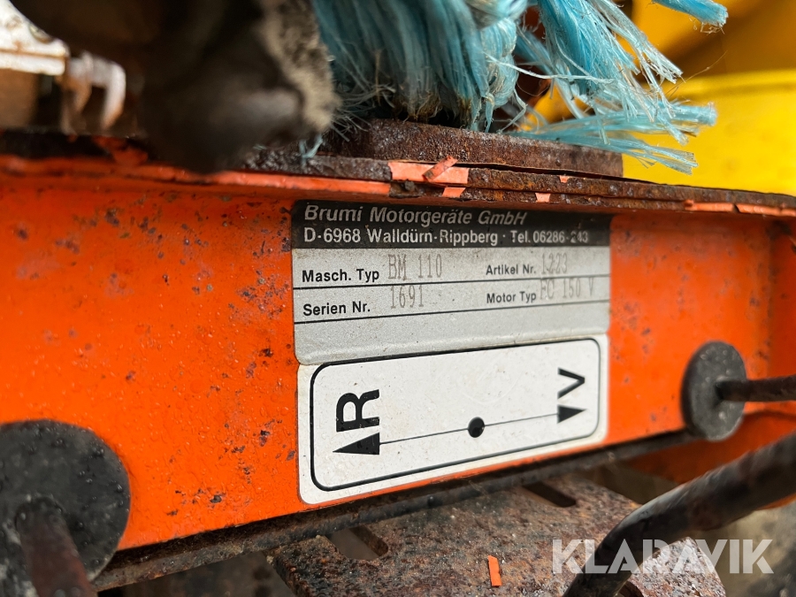 Græsslåmaskiner Brumi BM110 Fingerklipper, Ikast-Brande, Kla