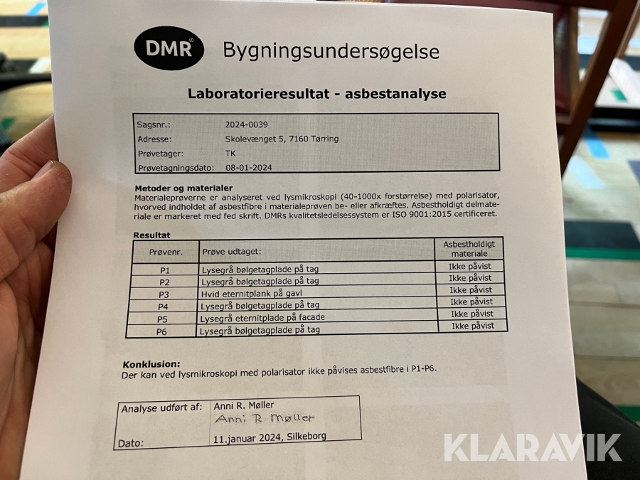 Tagplader Eternit, Sorø, Klaravik auktioner