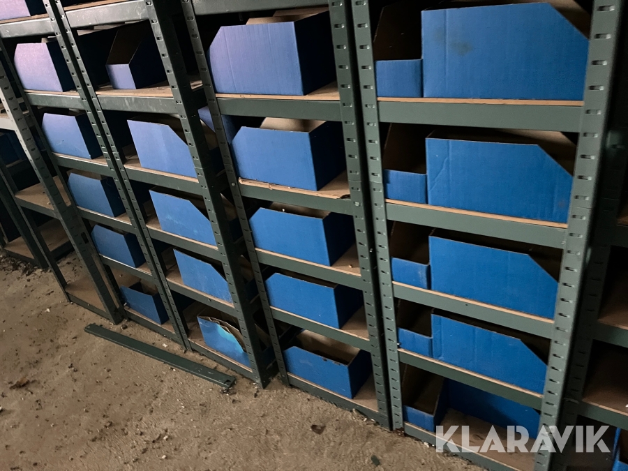 Lagerreoler 7 sektioner, Skive, Klaravik auktioner