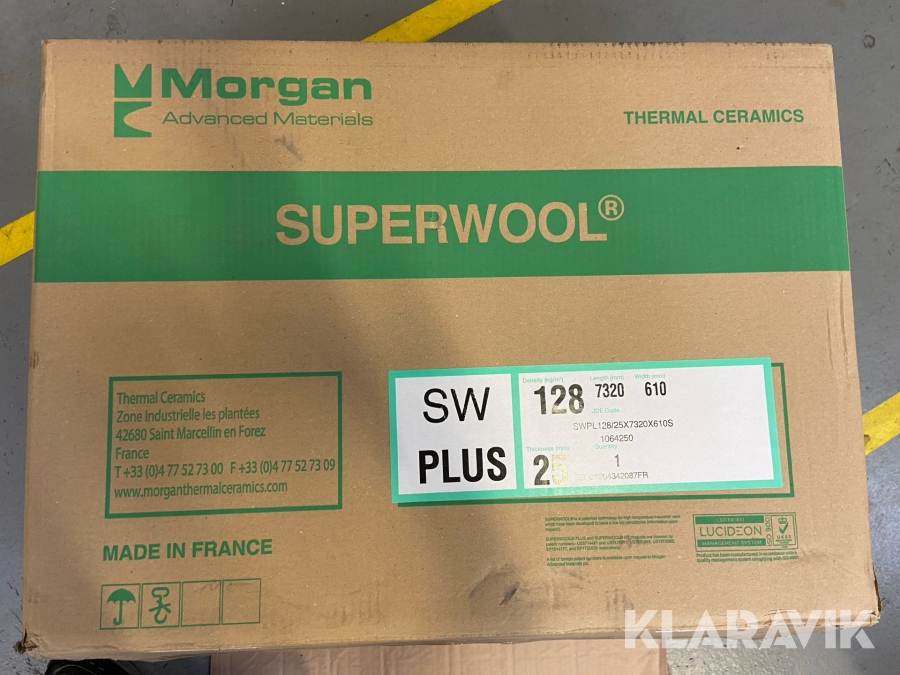 Isolering Superwool plus, Køge, Klaravik auktioner