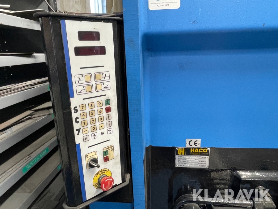 Maskinsaks HACO HSLX 3013, Rødovre, Klaravik auktioner