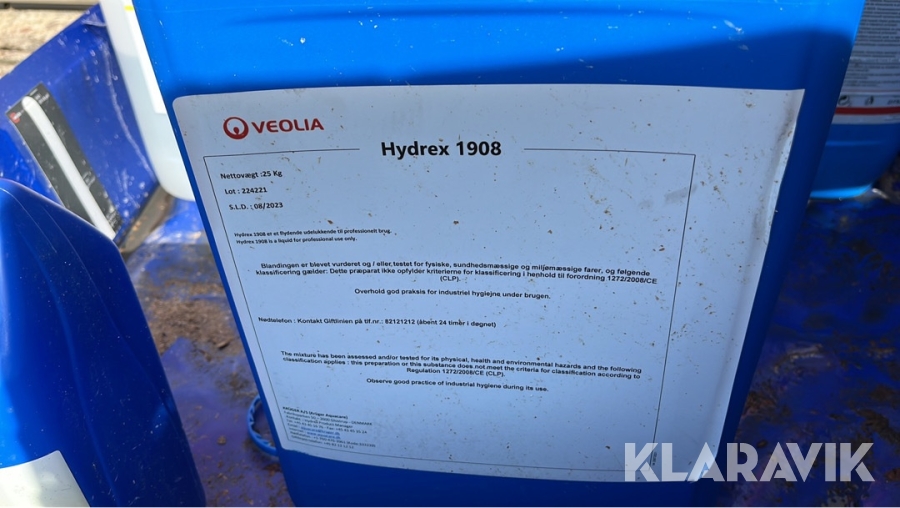 Veolia, Ecolab mm. 8 dunke kemi, Furesø, Klaravik auktioner