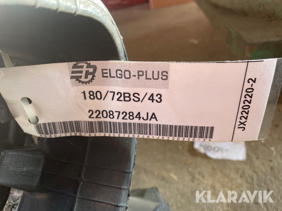 Gummibælte Elgo-plus 180/72BS/43, Nordfyns, Klaravik auktion