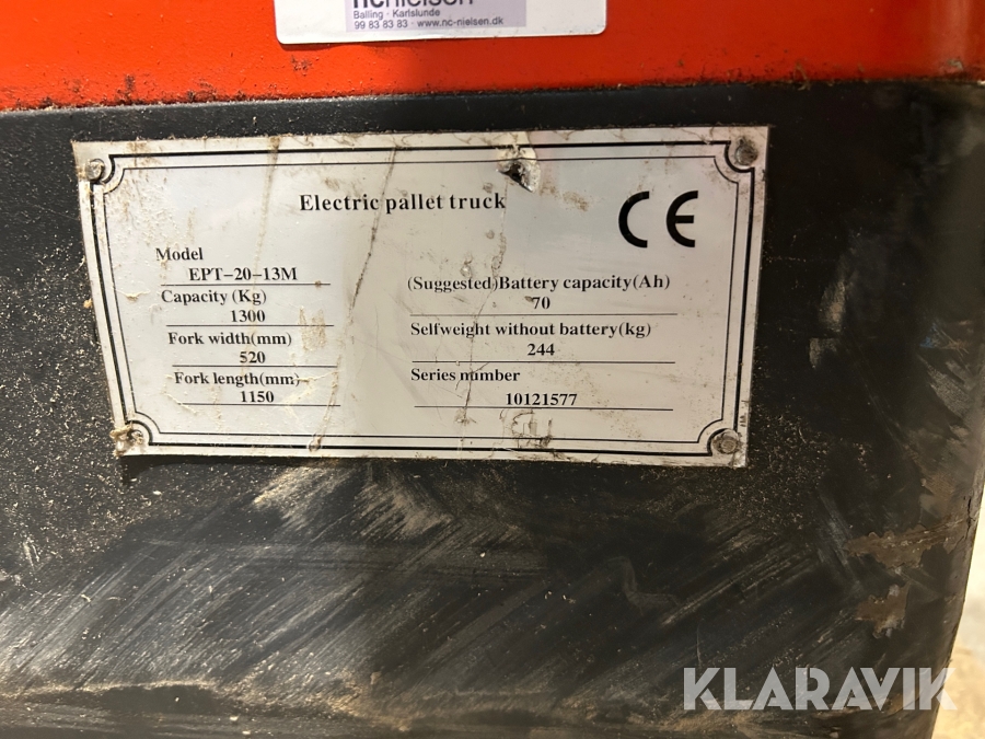 El stabler Linde Ept-20-13m, Vordingborg, Klaravik auktioner