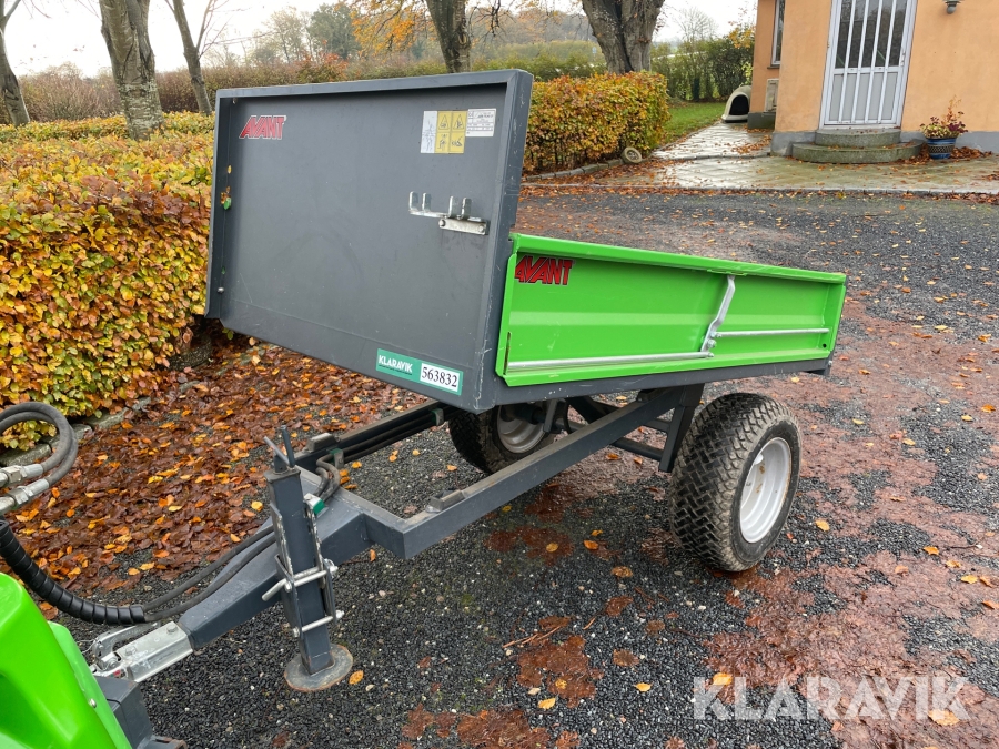 Tipvogn til minilæsser Avant A2949, Haderslev, Klaravik aukt