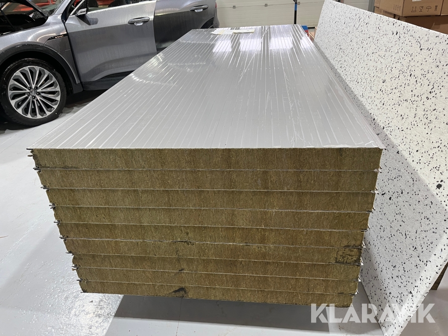 Sandwichelementer rustfri Kingspan 80 mm kerne rockwool, Jam