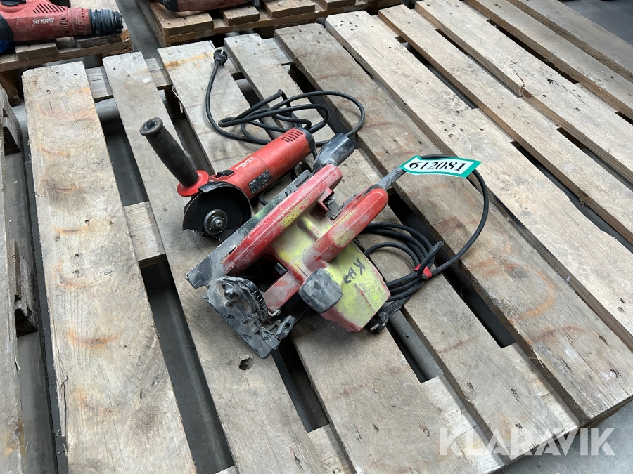 Rundsav & vinkelsliber Hilti SCW 70 /DCG 125-S, Ringsted, Kl