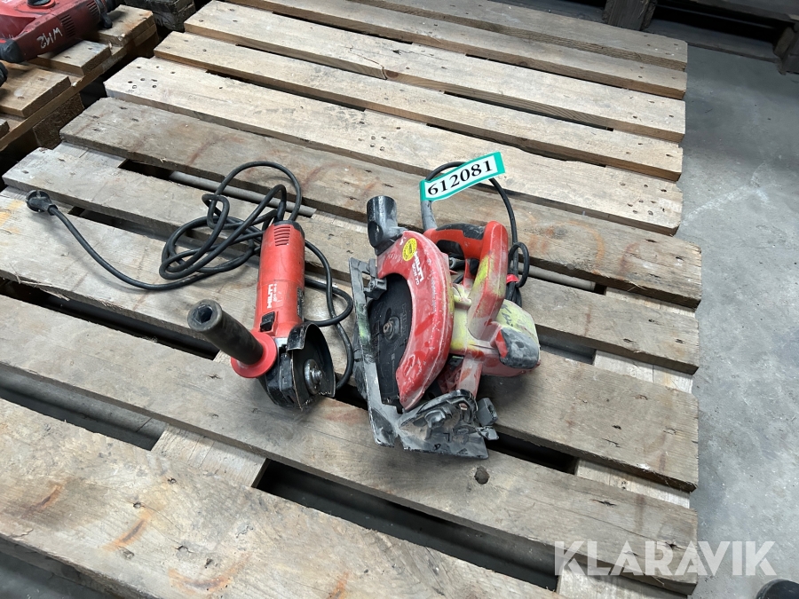 Rundsav & vinkelsliber Hilti SCW 70 /DCG 125-S, Ringsted, Kl