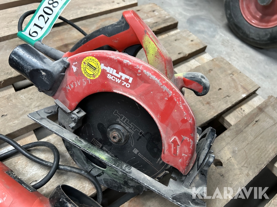 Rundsav & vinkelsliber Hilti SCW 70 /DCG 125-S, Ringsted, Kl