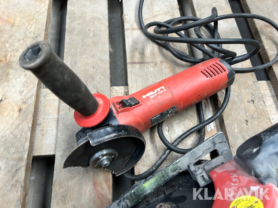 Rundsav & vinkelsliber Hilti SCW 70 /DCG 125-S, Ringsted, Kl