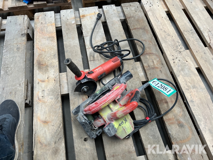 Rundsav & vinkelsliber Hilti SCW 70 /DCG 125-S, Ringsted, Kl