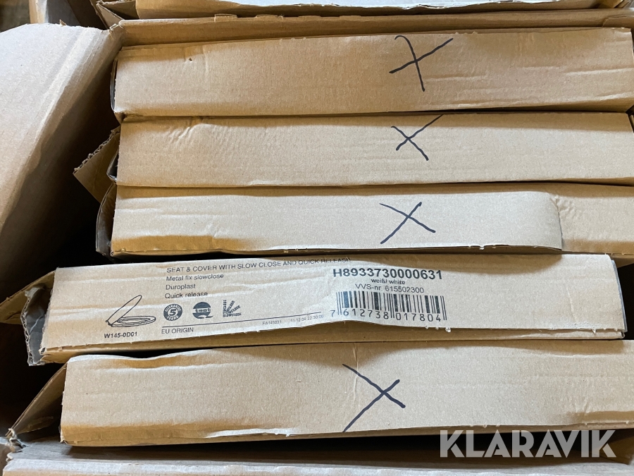 Toiletbrætter 13stk. Laufen, Odense, Klaravik auktioner