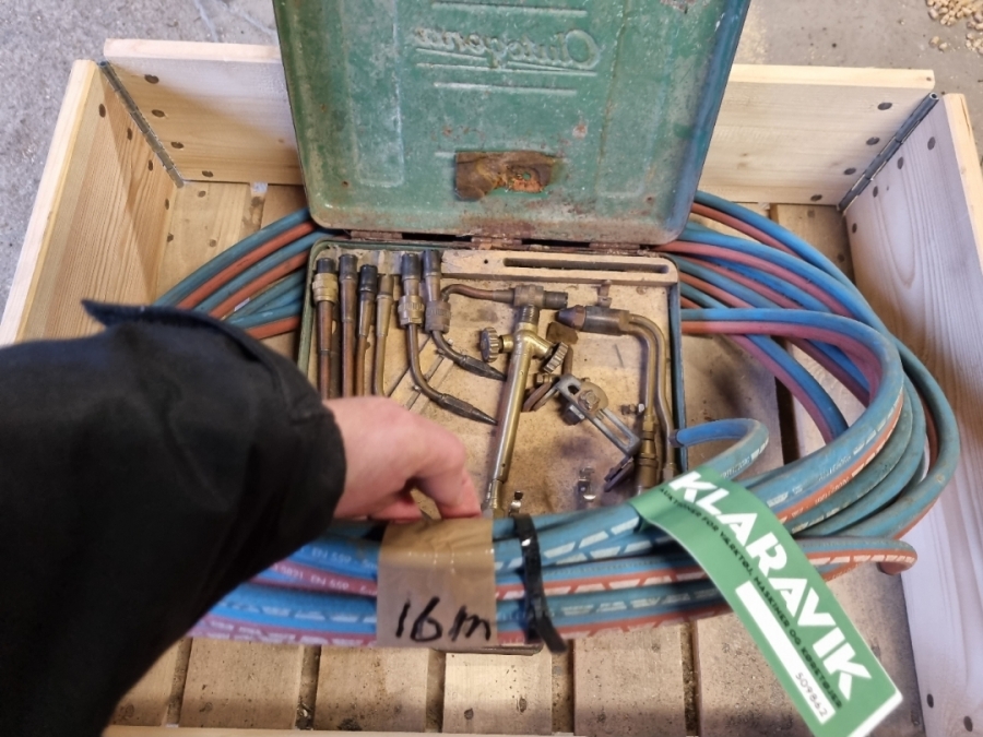 Div. Udstyr til skærebrændersæt.