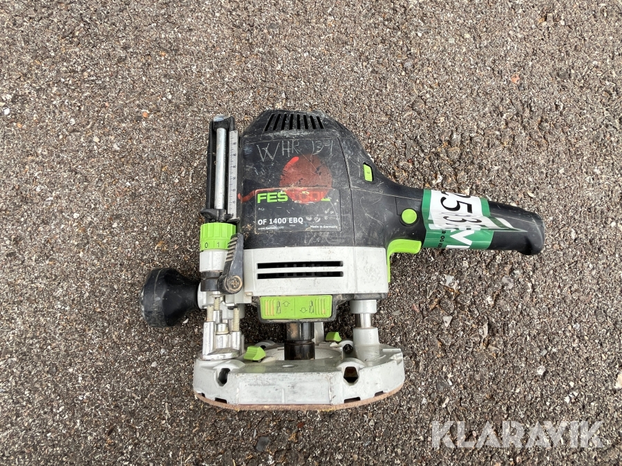 Overfræser Festool OF 1400 EBQ, Ringsted, Klaravik auktioner