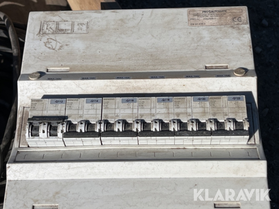 Kabler 380 V El tavle, Billund, Klaravik auktioner