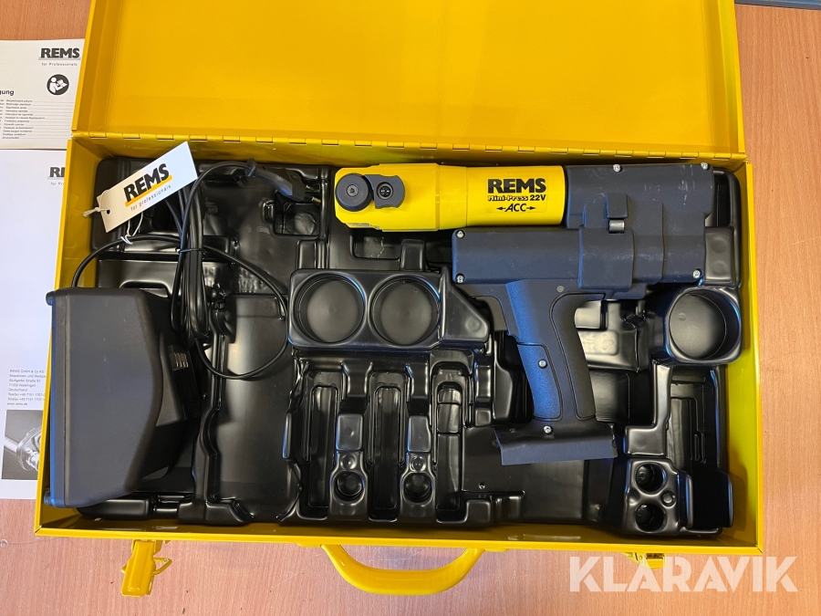 Elektrohydraulisk radialpresse Rems Mini-Press ACC, Rebild,