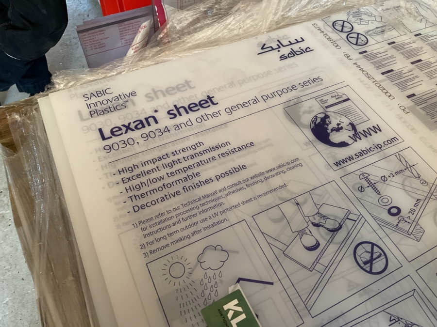 Lexan plader 20stk