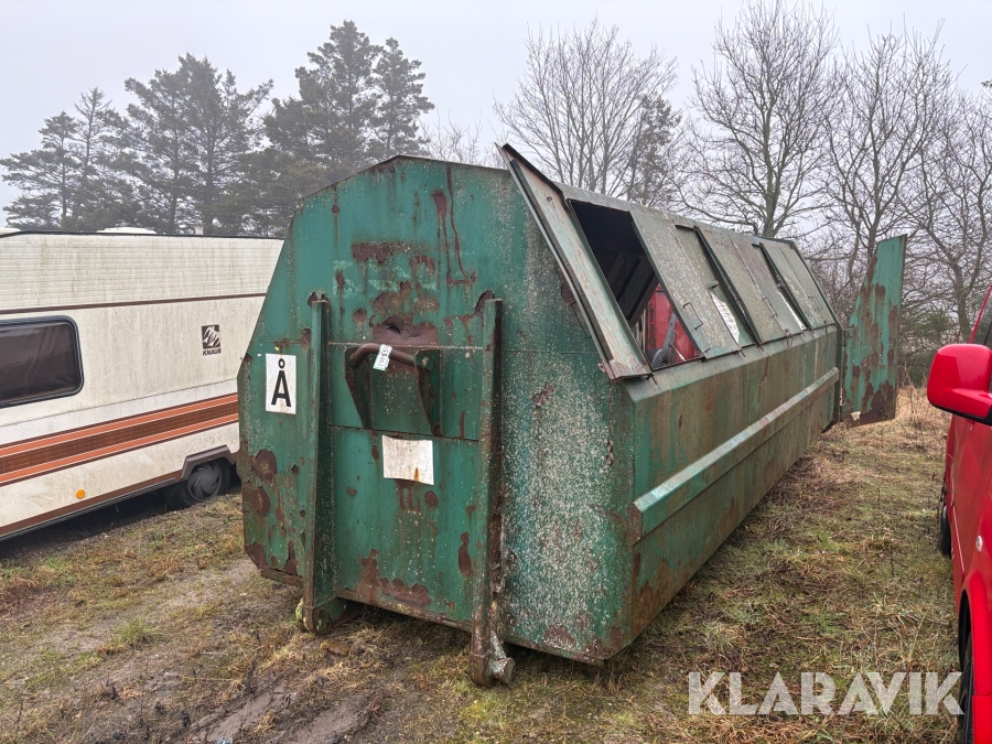 Lukket container., Billund, Klaravik auktioner