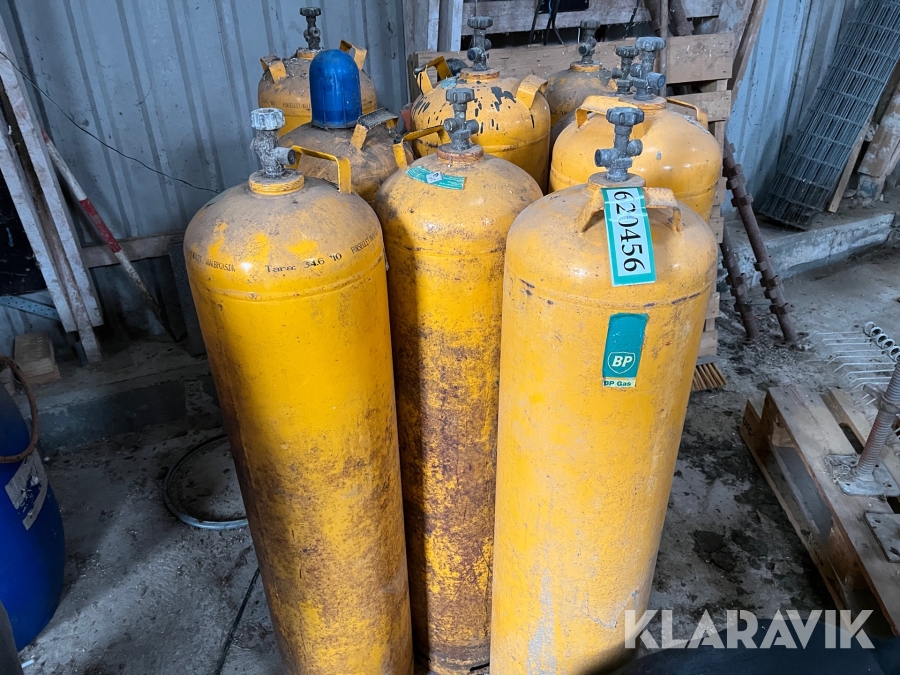 Gasflasker 33 kg, Sønderborg, Klaravik auktioner