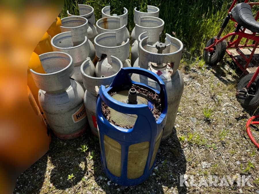 Tomme Gasflasker Kosangas og Primagaz - 13 styk, Halsnæs, Kl