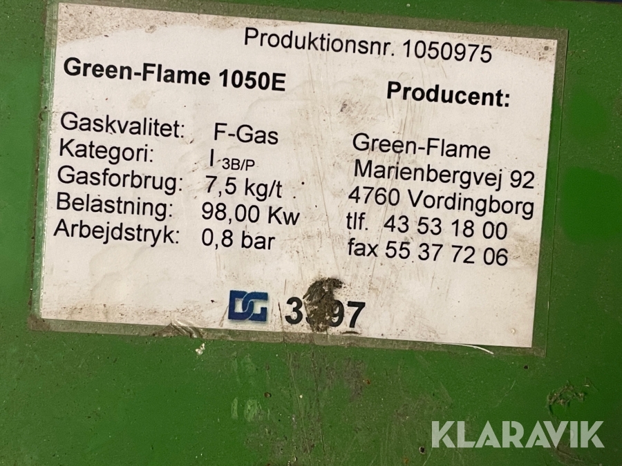 Plade ukrudtsbrænder, Albertslund, Klaravik auktioner