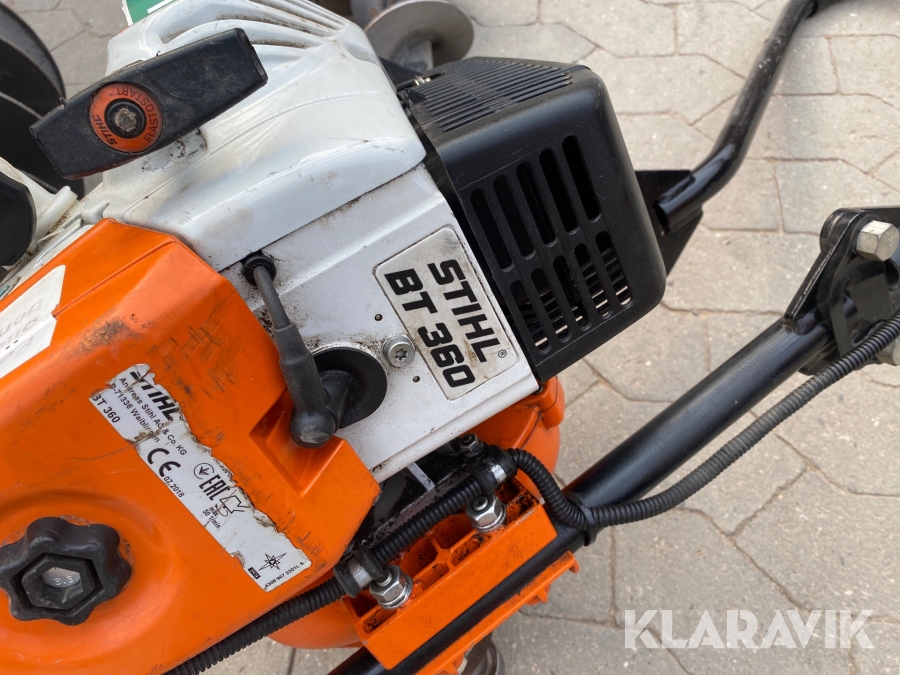 Jordboremaskine Stihl Bt 360, Holbæk, Klaravik auktioner