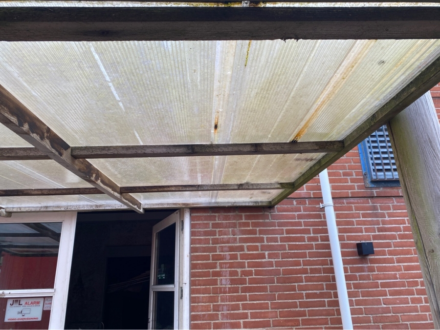 Halvtag 2,6 x 3,5 m Er nedtaget