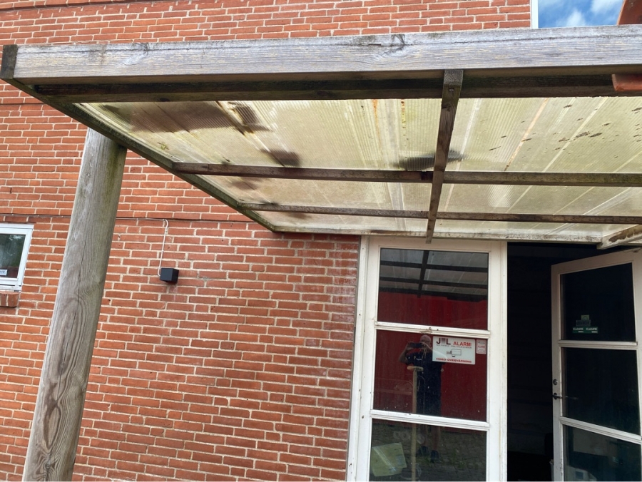 Halvtag 2,6 x 3,5 m Er nedtaget