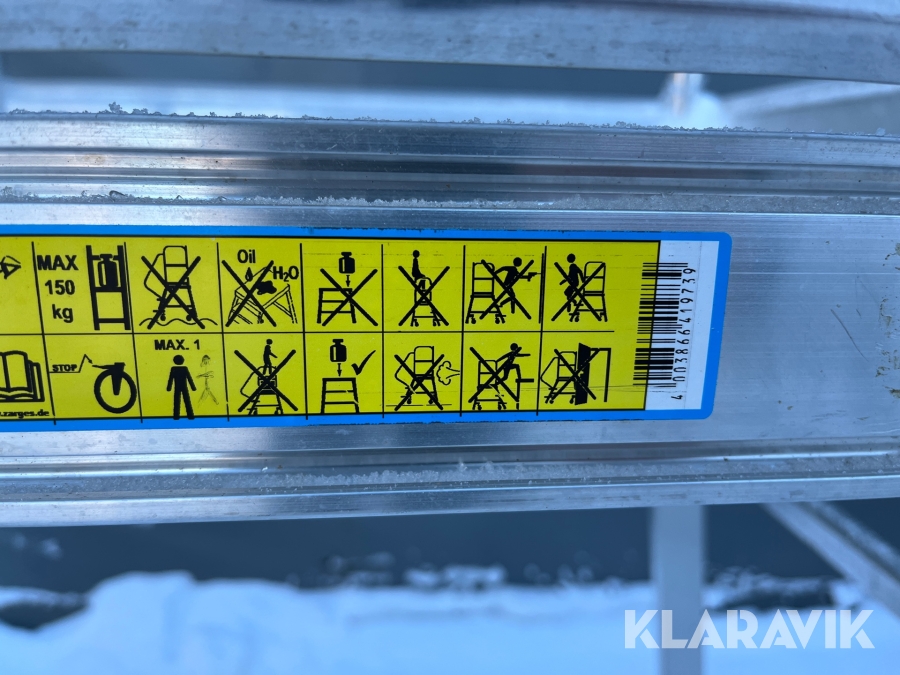 Platformsstige Zarges 41973, Allerød, Klaravik auktioner