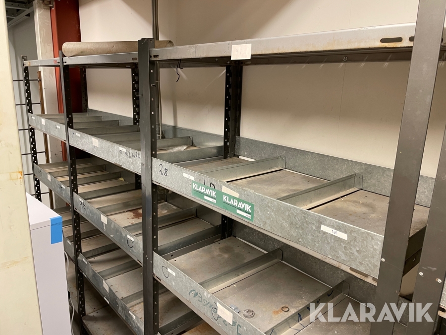 Kraftig reol 2 stk. Jern, Odense, Klaravik auktioner