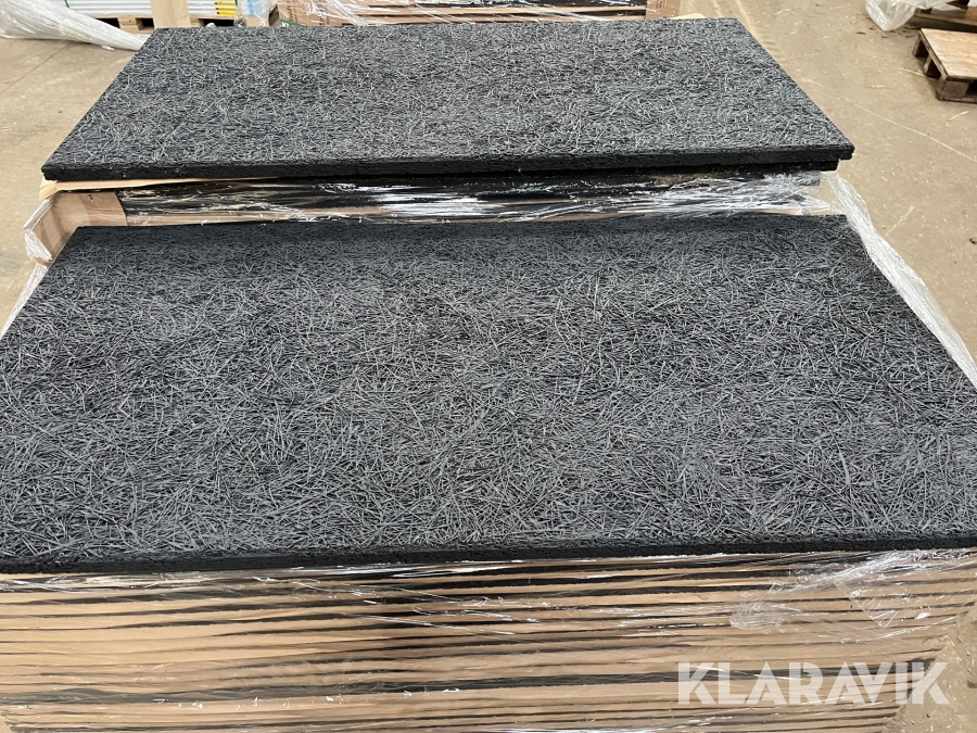 Troldtekt 57,6 m2 Troldtekt Ultra fin - sort, Skive, Klaravi