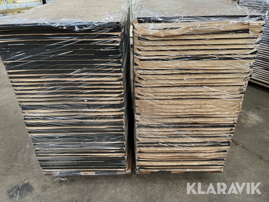 Troldtekt 57,6 m2 Troldtekt Ultra fin - sort, Skive, Klaravi